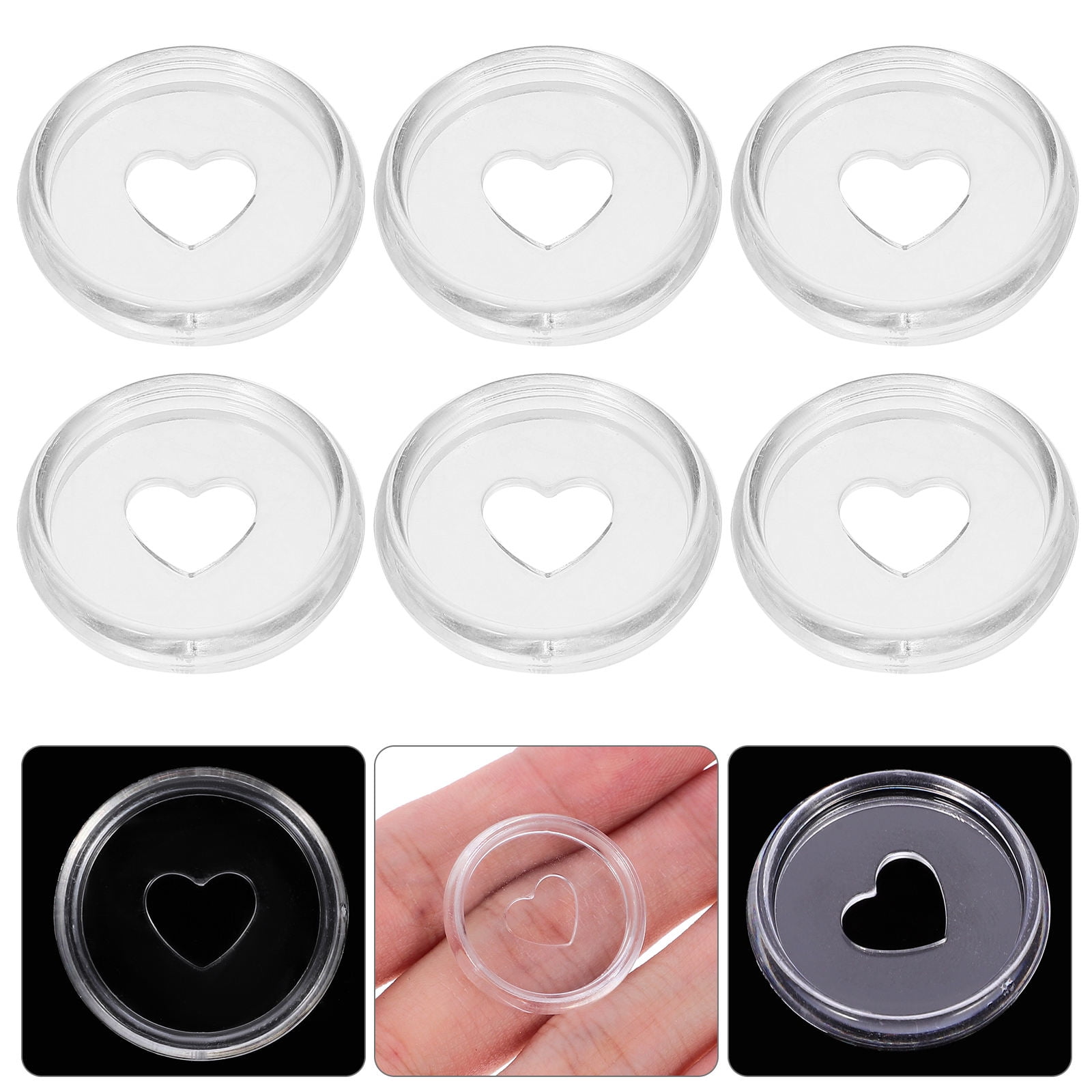 HEMOTON Discbound Discs for Planner Transparent ABS Material 30pcs ...