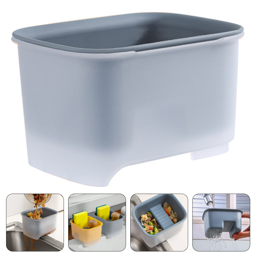 HEMOTON Dish Waste Kitchen Bin Sink Storage Container Food Residue ...