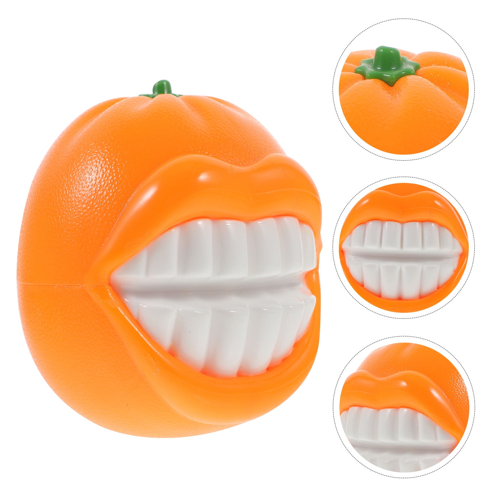 HEMOTON Dog Biting Toy Dog Squeaky Toy Orange Shape Pet Plaything Dog ...