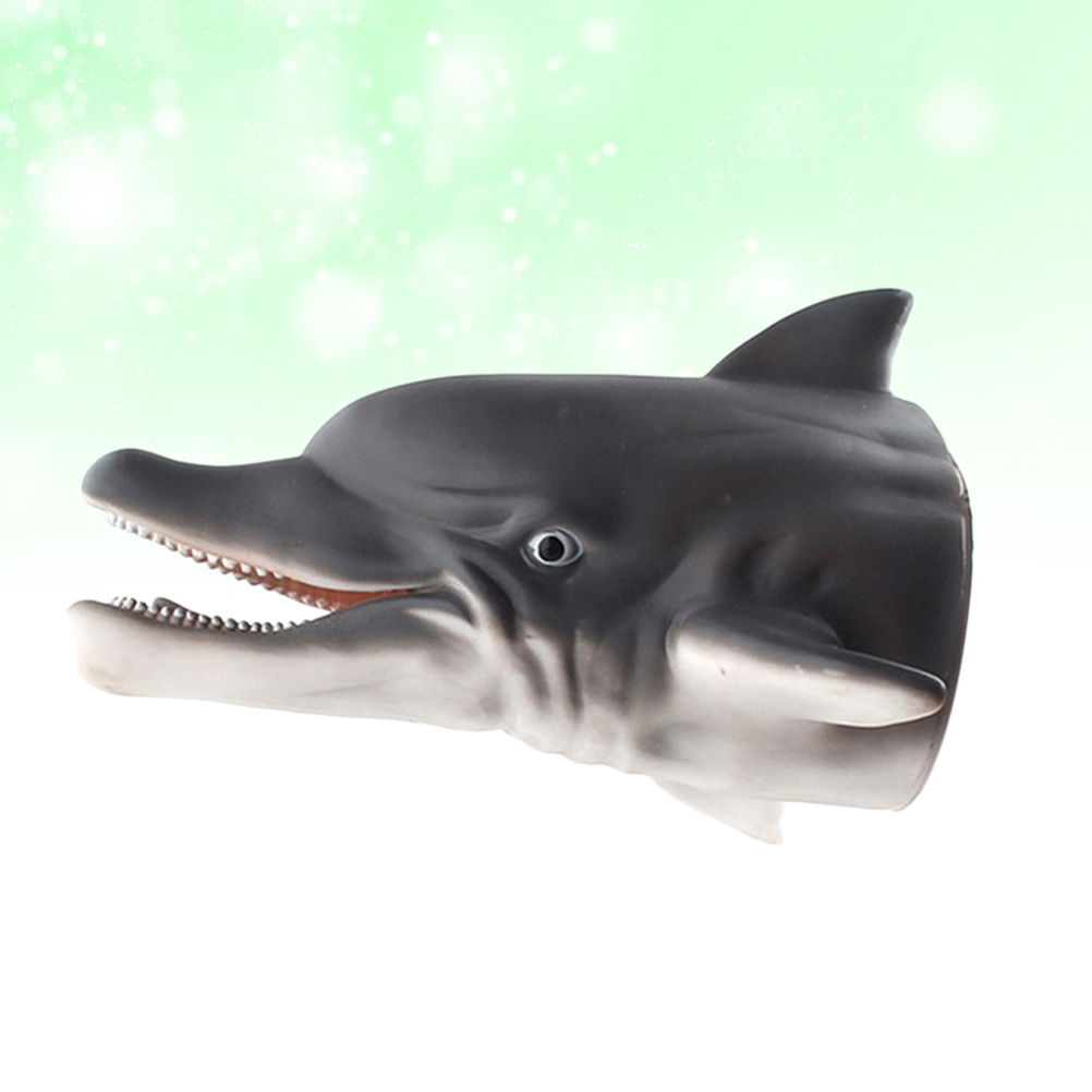 HEMOTON Dolphin Hand Puppet for Kids Role Play Toy Made of Safe ...