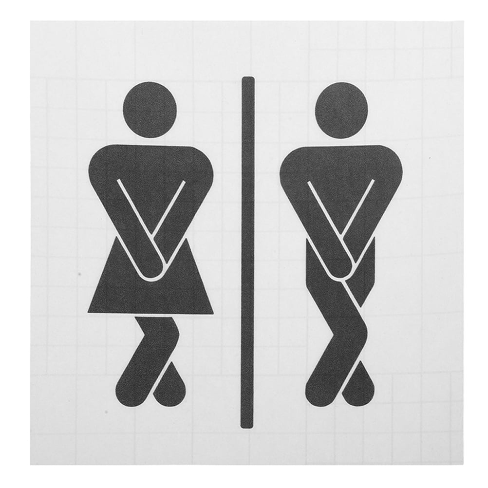 HEMOTON Door Sign For Men And Women Office Toilet Decor Restroom Sign ...