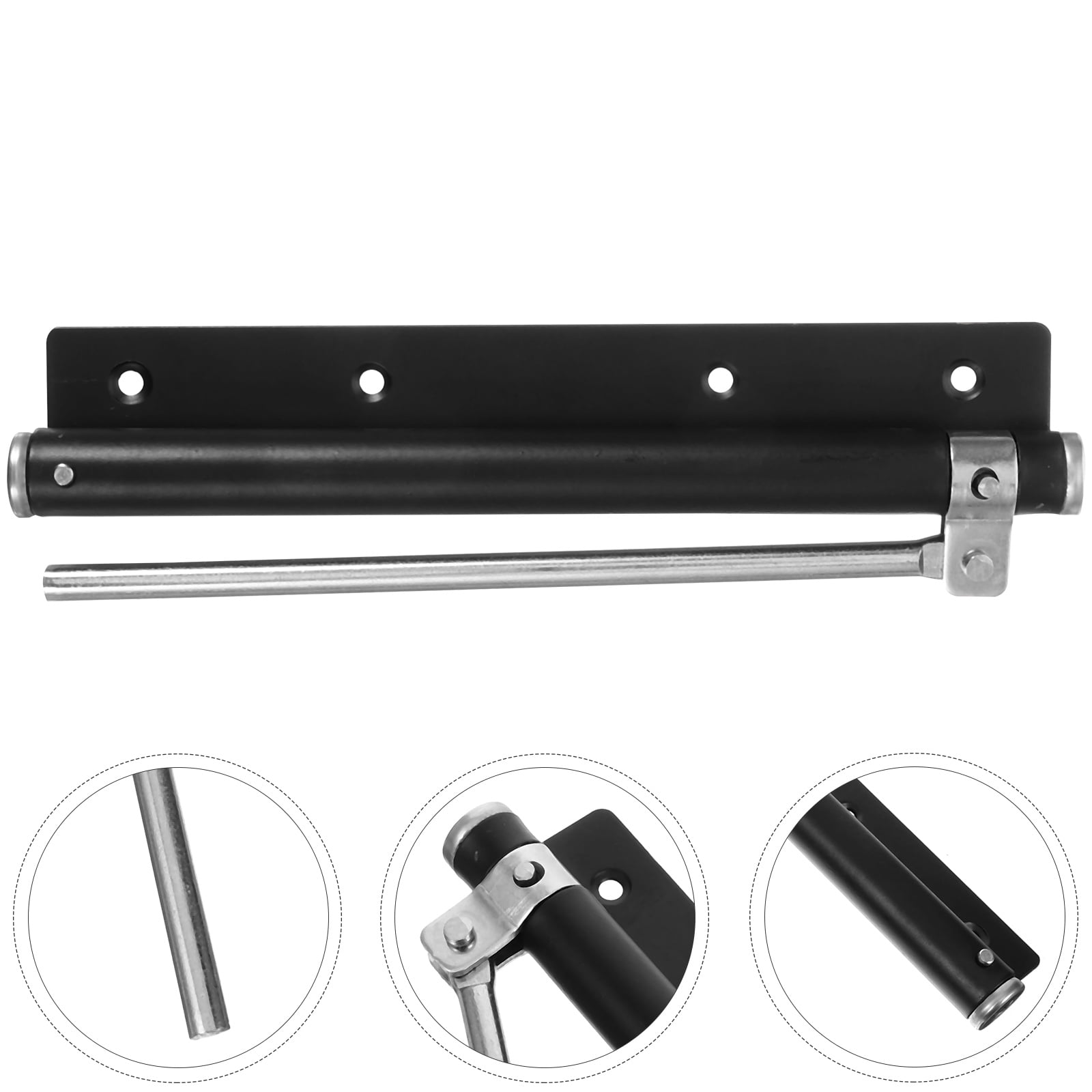 HEMOTON Door Spring Closer Heavy Duty Self Closing Hinge Gate Black ...