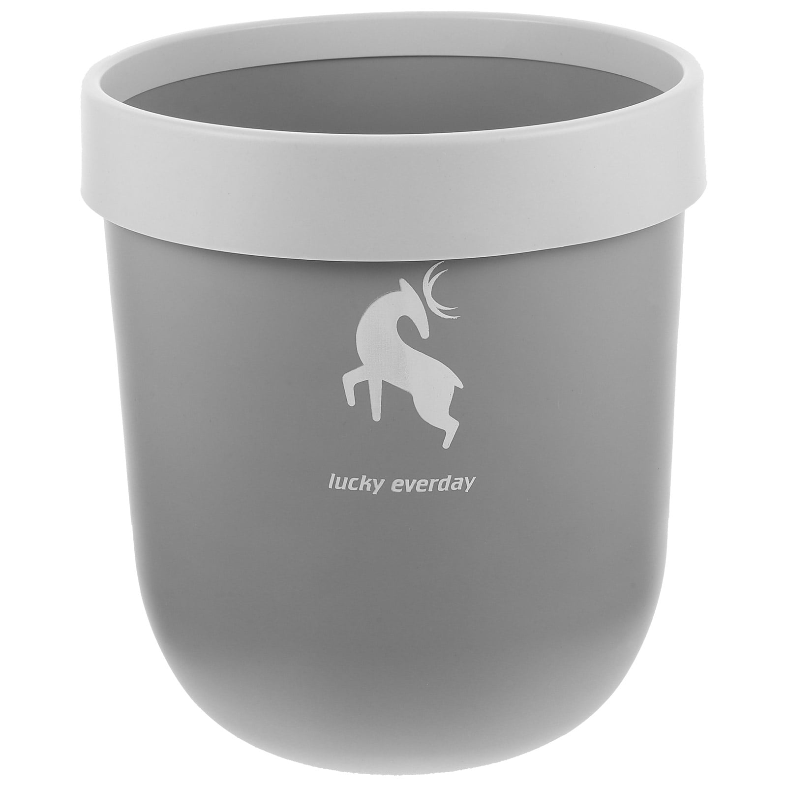 HEMOTON Dorm Room Trash Can Made of PP Grey Color Perfect for Bedroom ...