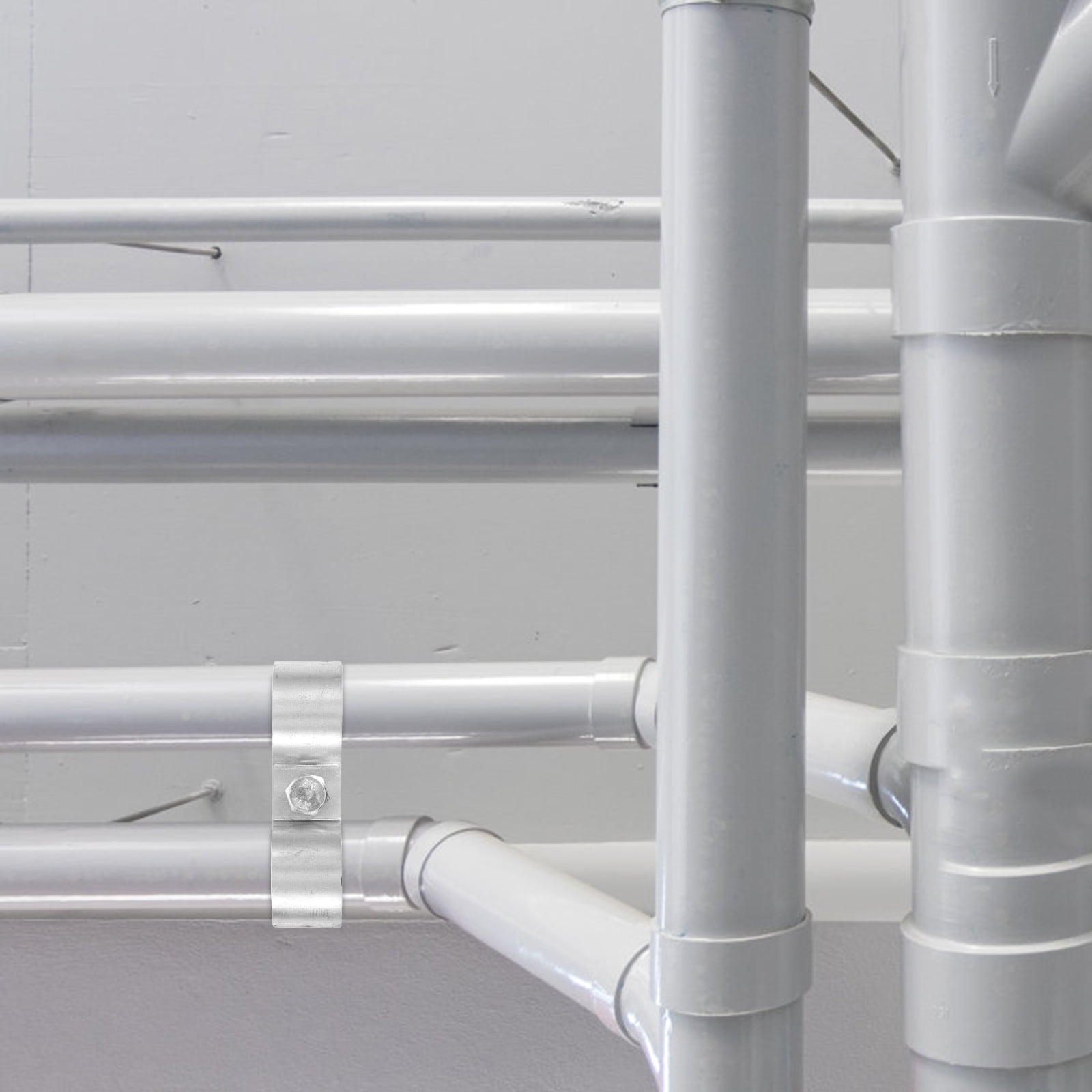 HEMOTON Double Pipe Clamp Boat Pipe Connector Clip Pipe Fitting Clamp ...