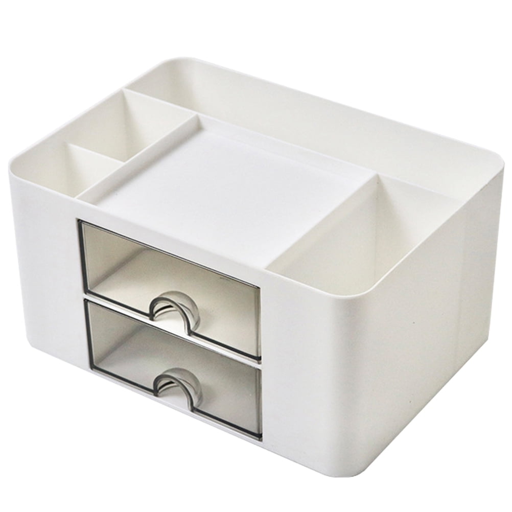 HEMOTON Drawer Storage Box Drawers Compartment Store Man Office White ...