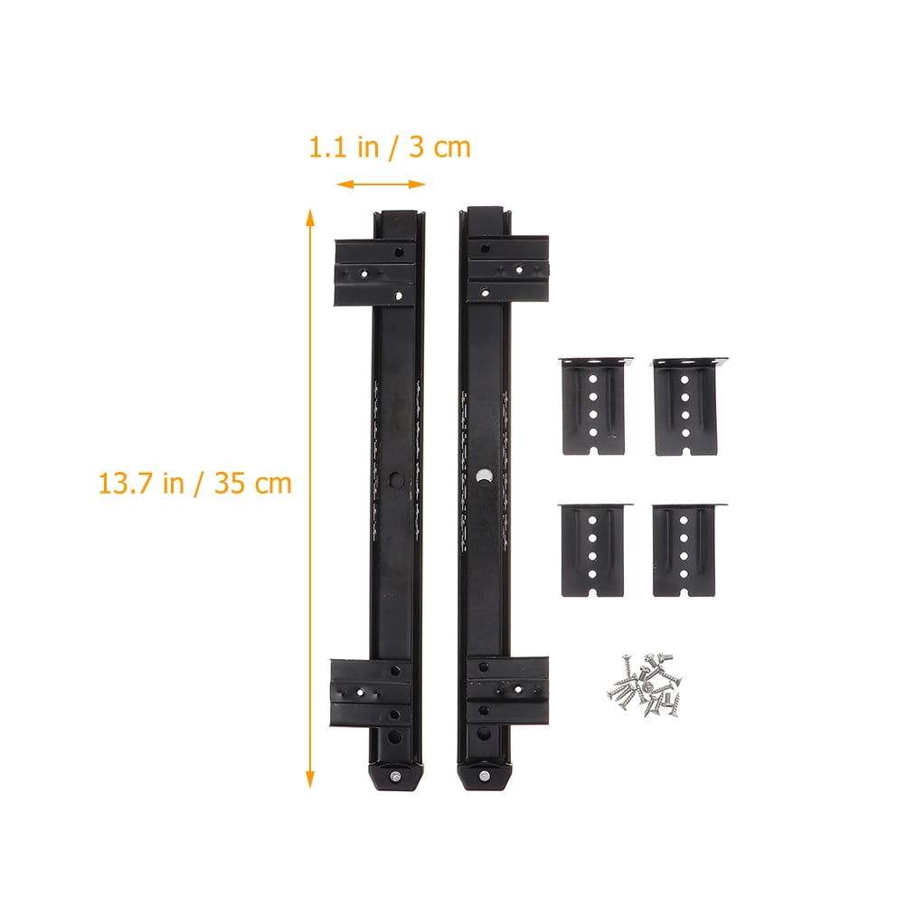 HEMOTON Dresser Drawer Slides Keyboard Rails Computer Desk Accessories ...