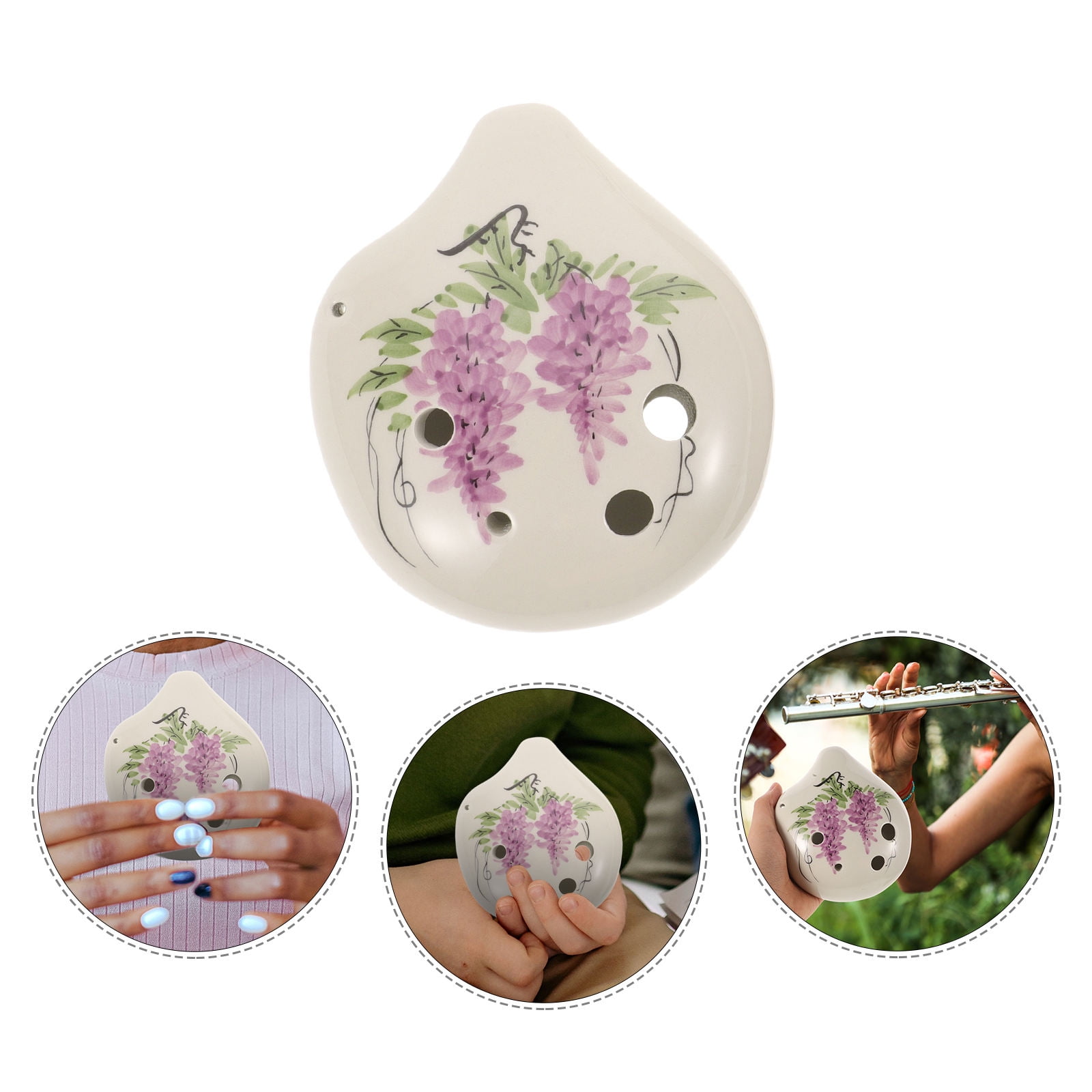 HEMOTON Drone Flute Ocarina Instrument for Children Beginner Student ...