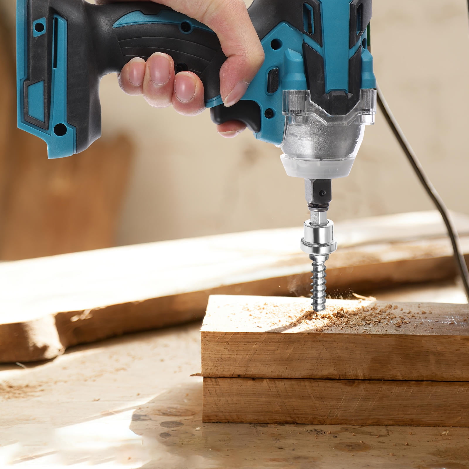 HEMOTON Drywall Bit Magnetic Positioning Screwdriver Bits Torque Silver ...