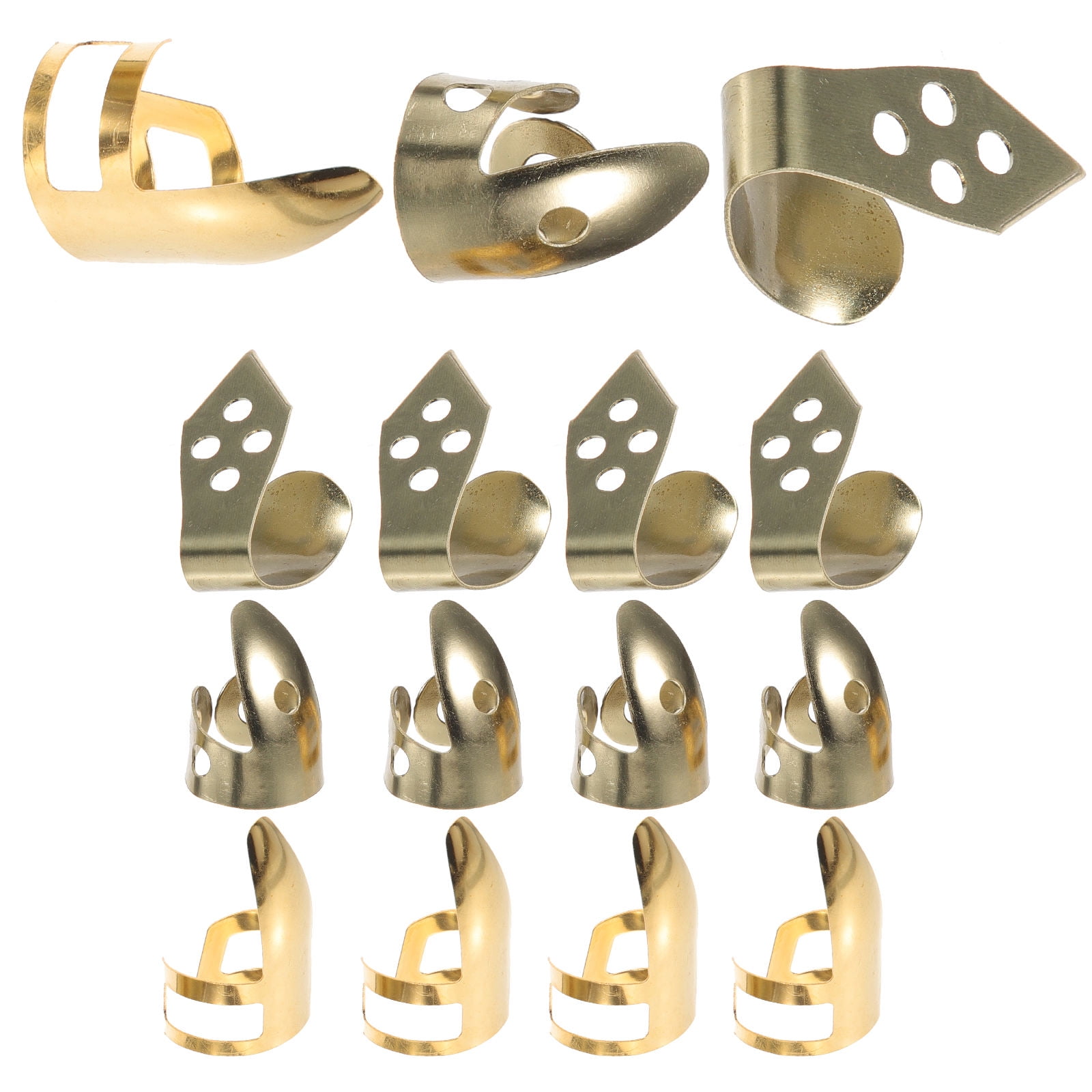 HEMOTON Durable Metal Finger Picks for Guitar Use Assorted of 1 Fits ...
