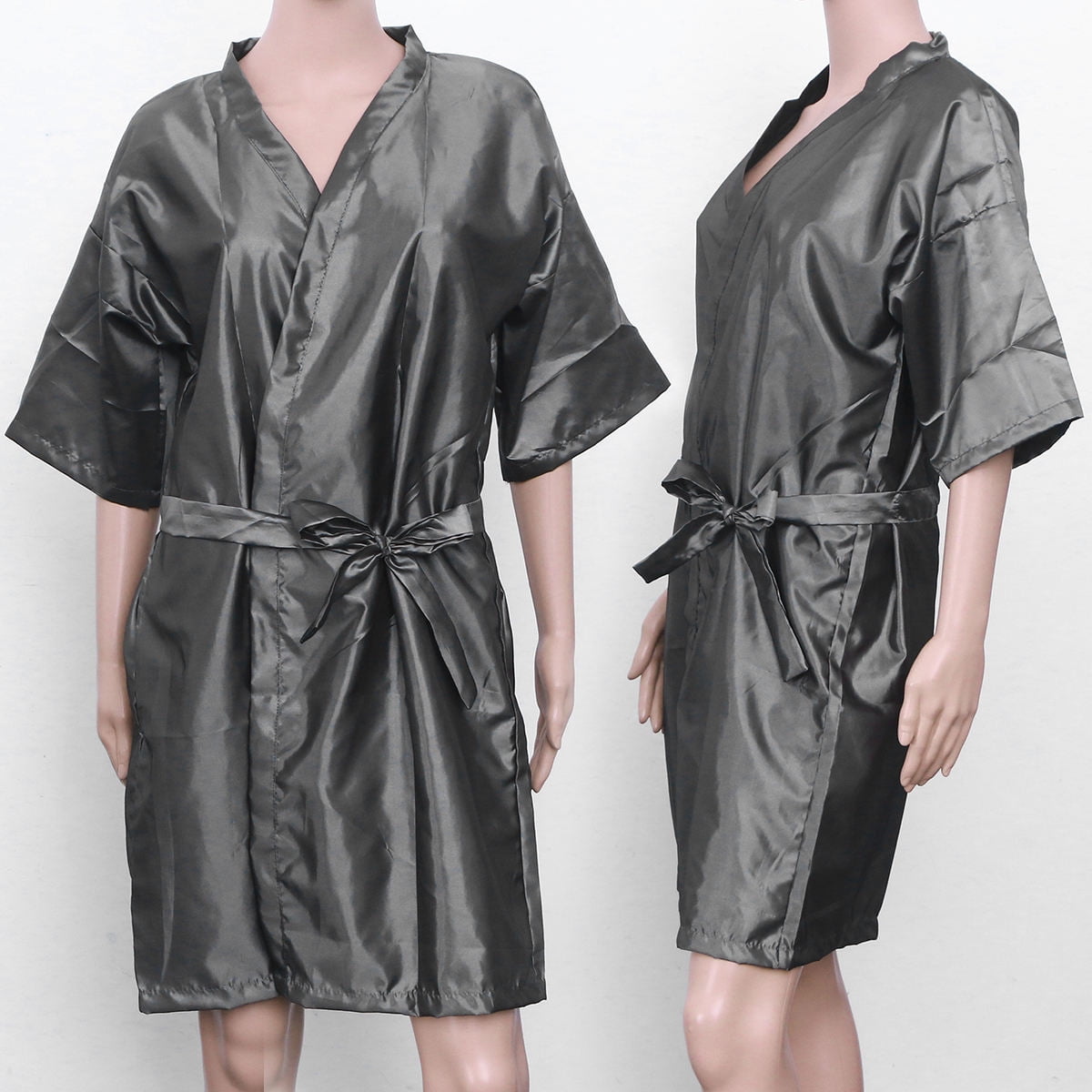 BESTYASH Cape Hair Salon Smock Salon Client Gown Robes Cape Cloth 1Pcs Silver Grey - Walmart.com