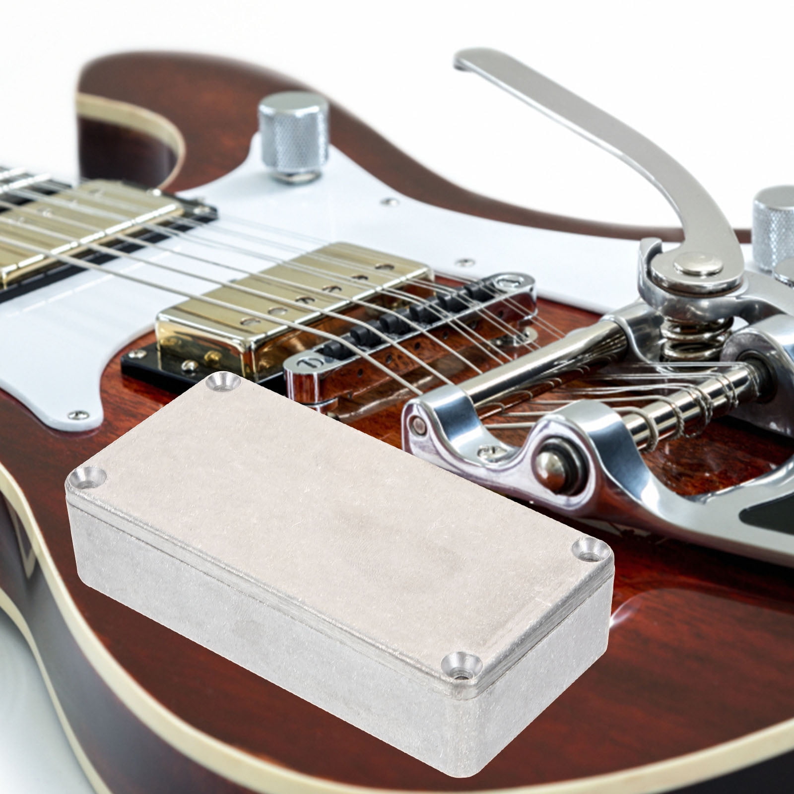 HEMOTON Effect Aluminum Box Pedals Boxes Electrical Enclosure Silver ...