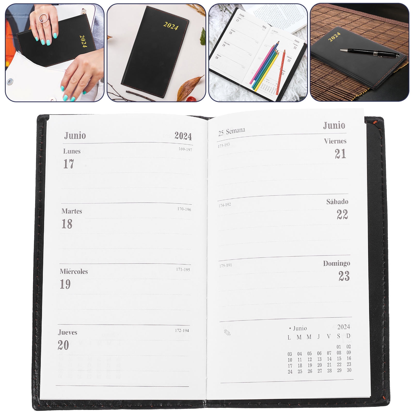 HEMOTON Efficient Weekly Planner for Writing with Black Paper Perfect ...