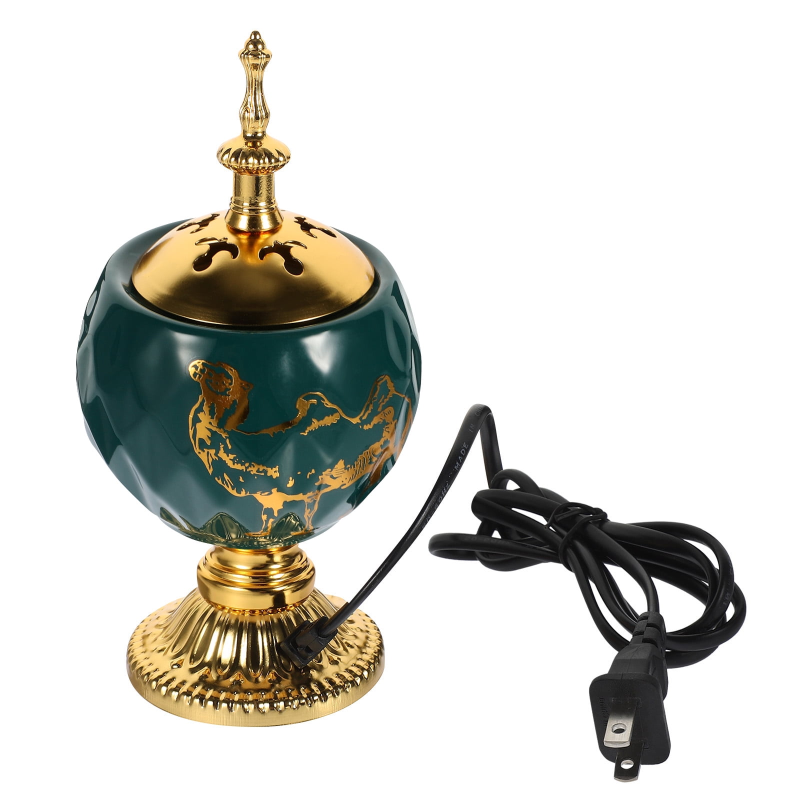 HEMOTON Electric Incense Burner Tabletop Electric Censer Arab Censer ...