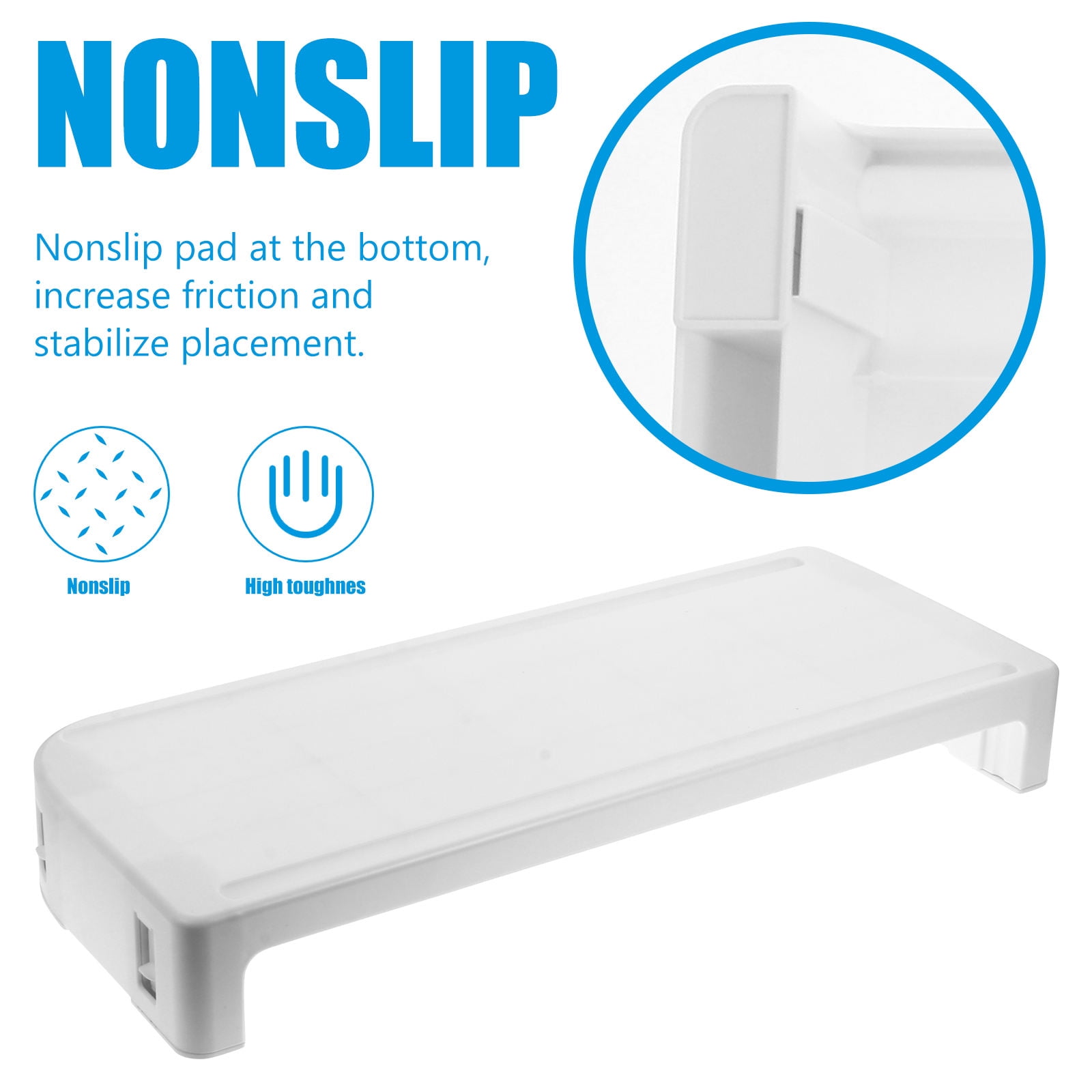 HEMOTON Elevate Computer Heightened Shelf Laptop Stand Monitor Riser ...