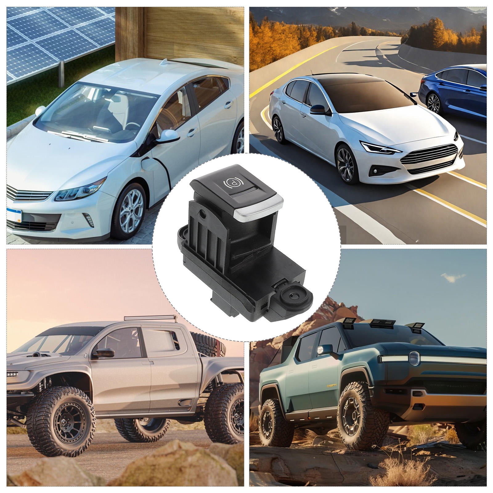 HEMOTON Emergency Brake Switch Brake Release Switch Auto Electric Brake ...