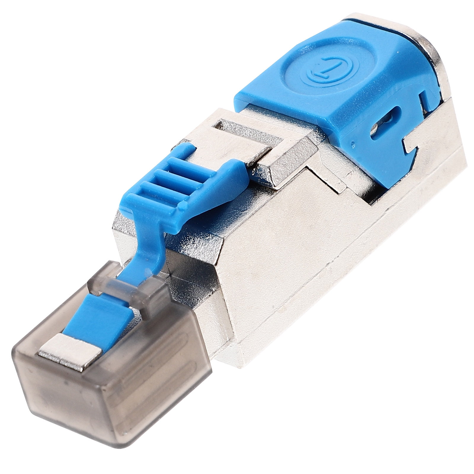 HEMOTON Ethernet Network Cable Crimp Jack Cat7 Plug Waterproof Blue ...
