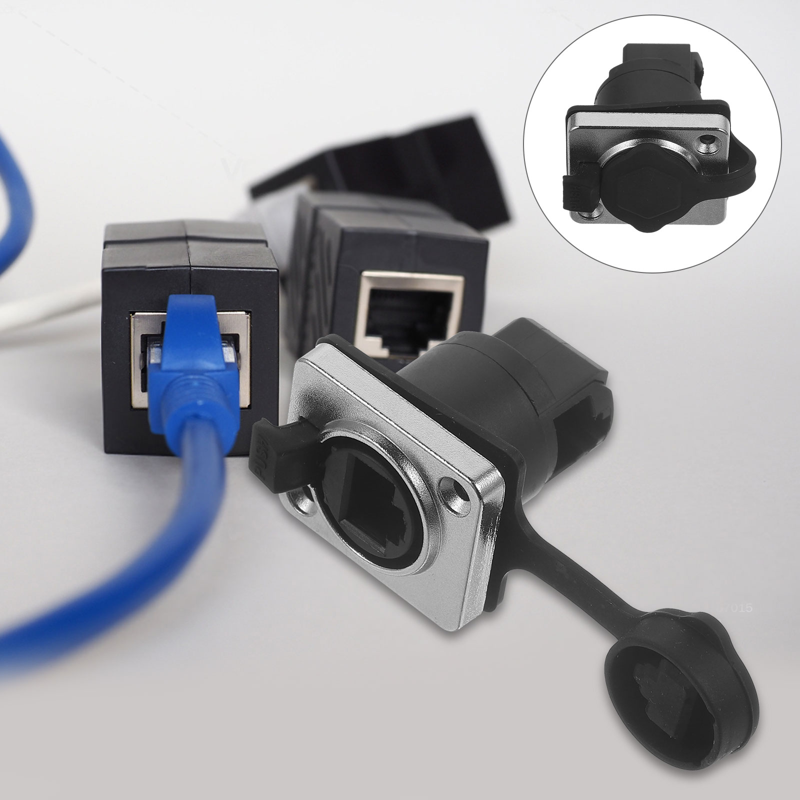 HEMOTON Ethernet Panel Mount Waterproof Cable Pass Through Extension ...