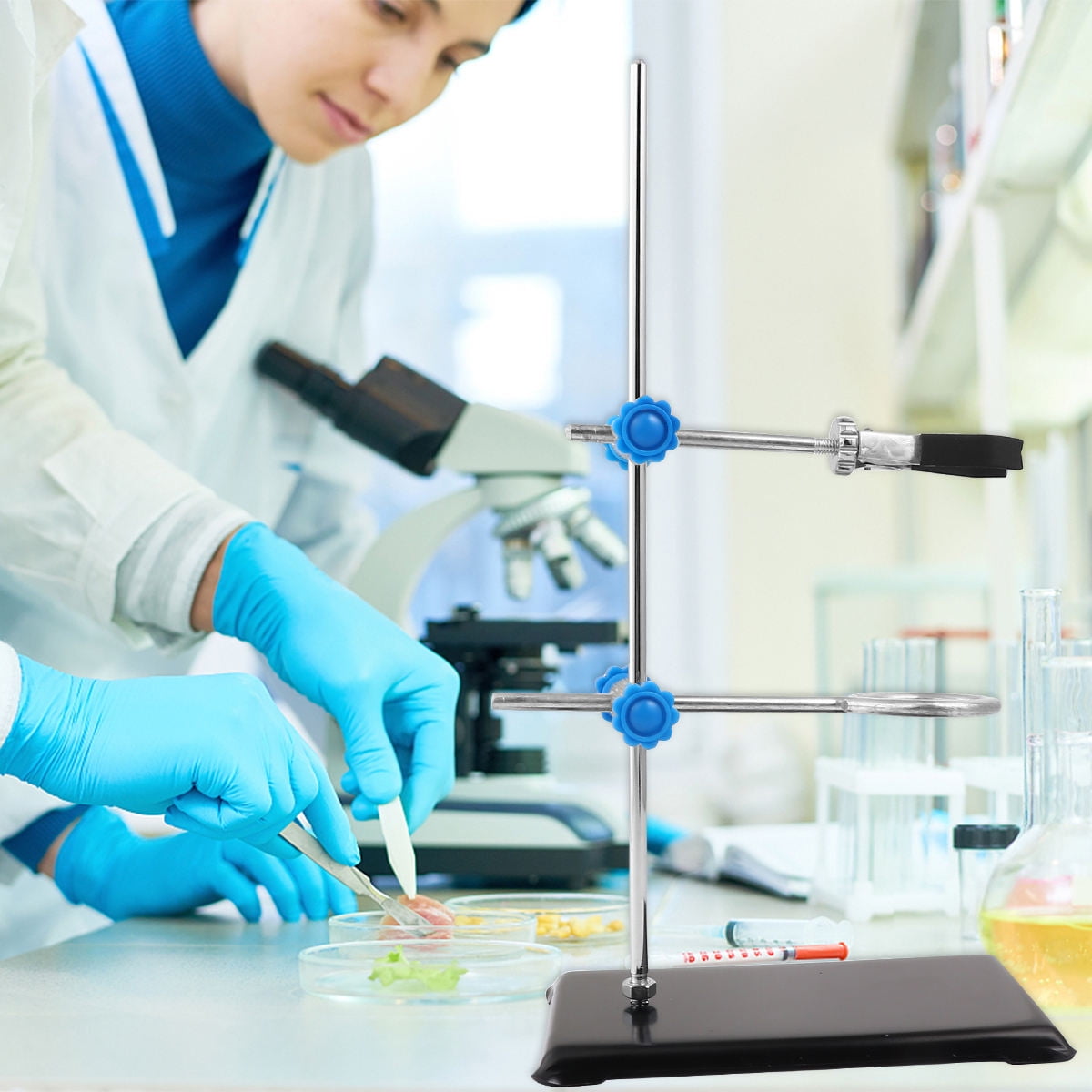 EXHUMKY Compact Metal Chemistry Stand for Students and Researchers ...