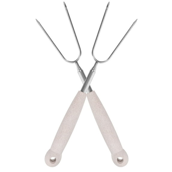 HEMOTON Extendable BBQ Forks for Outdoor Gatherings Stainless Steel and ...