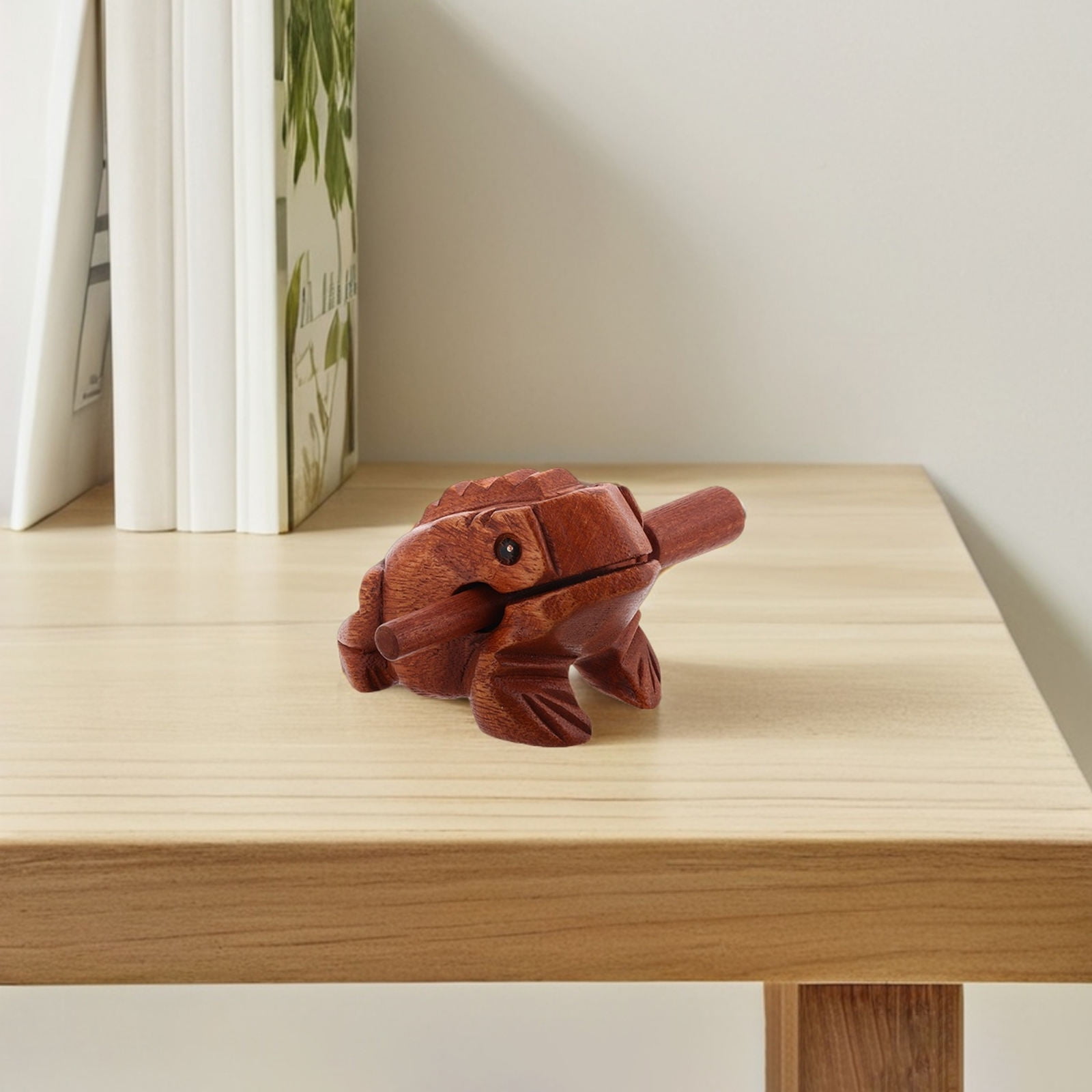 HEMOTON FRCOLOR Wood Frog Guiro Rasp Musical Instrument Tone Block 1 ...