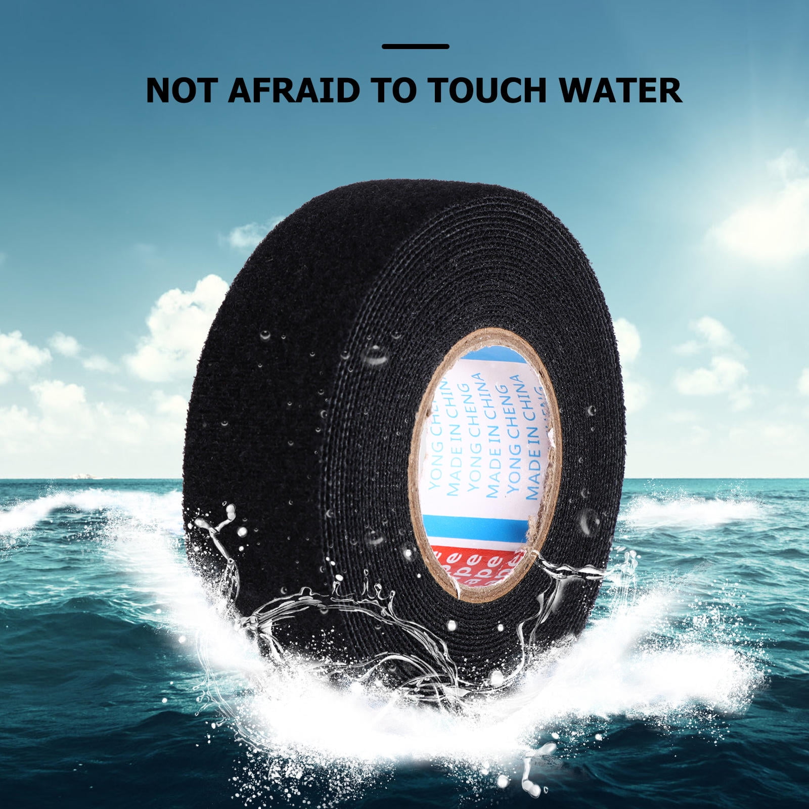 HEMOTON Fabric Electrical Tape Wiring Loom Wrap Harness Light-resistant ...