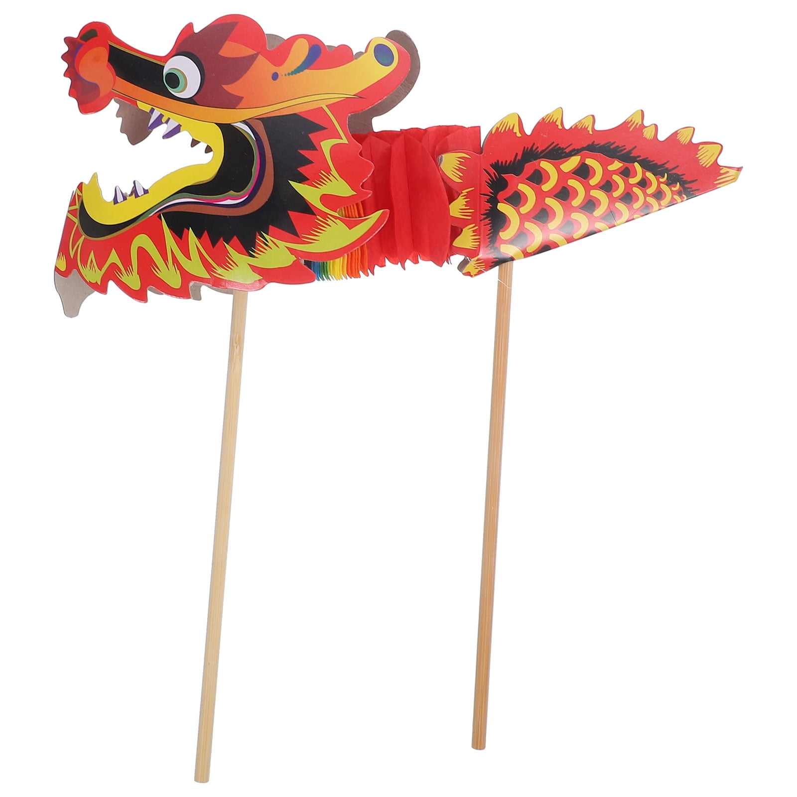 HEMOTON Colored Dragon Child Photo Booth Props Fans for Fun and ...