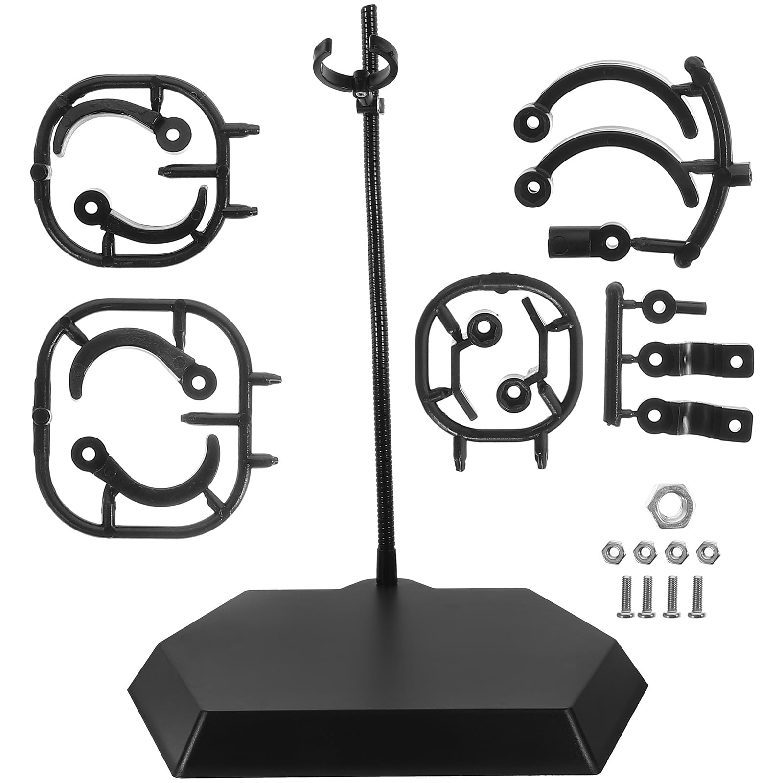 HEMOTON Figure Holder Desktop Adjustable Hose Action Figure Stand Based ...