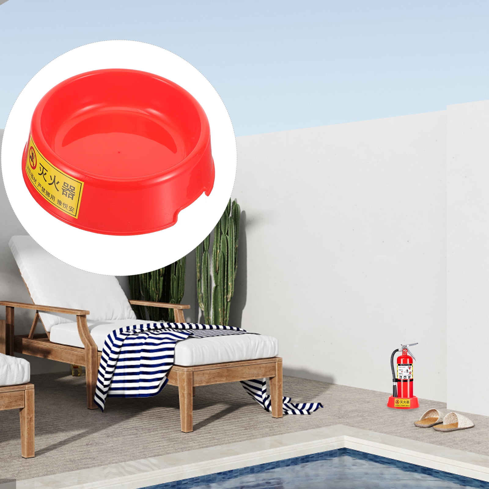 HEMOTON Fire Extinguisher Base Floor Fire Extinguisher Stand Plastic ...