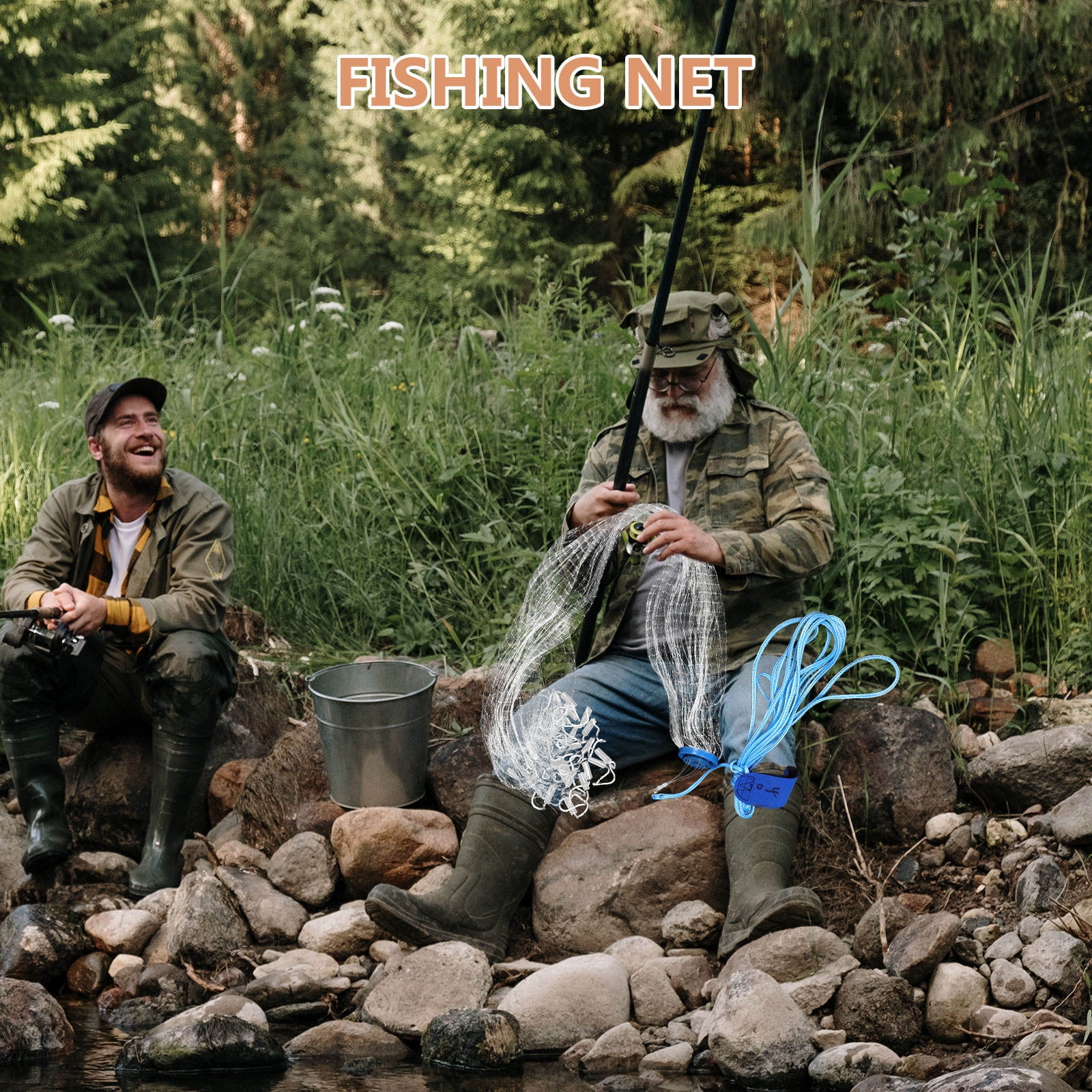 HEMOTON Fishing Cast Net Saltwater Freshwater Casting Nets Hand Throw ...