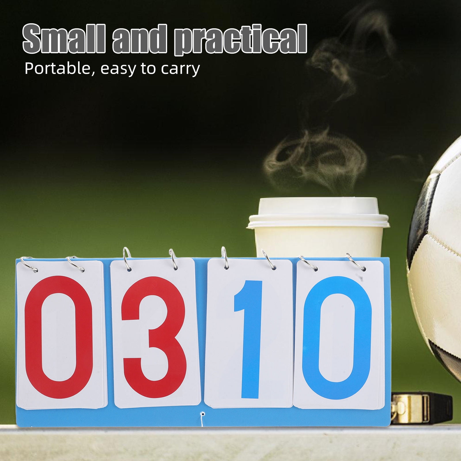 HEMOTON Flip Scoreboard Portable Tabletop Score Keeper Table Tennis ...