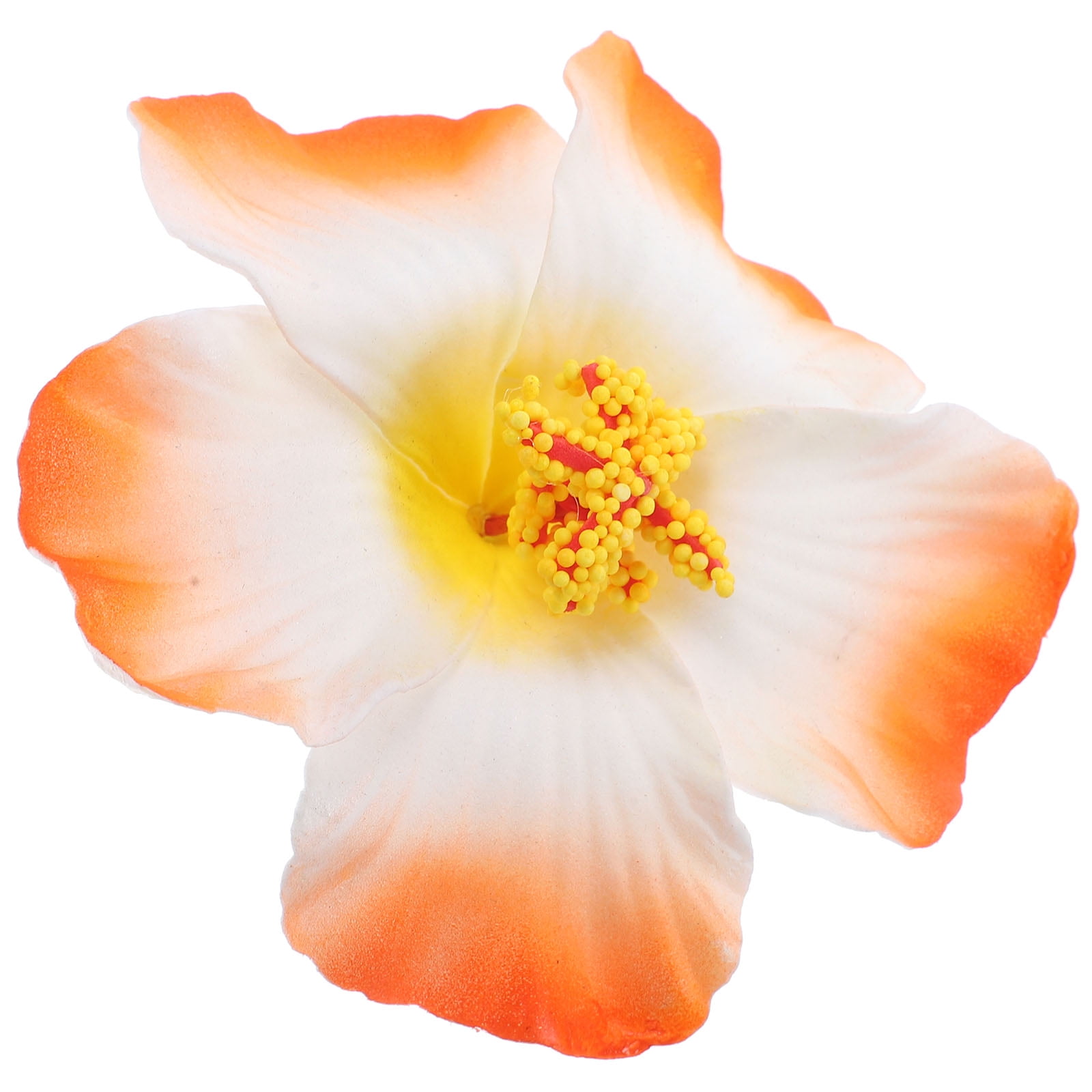 HEMOTON Flower Photo Props Orange Hibiscus Flowers Artificial ...