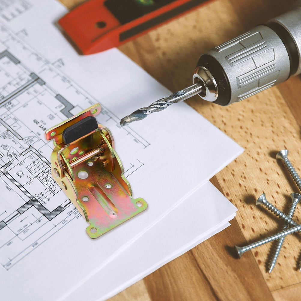 HEMOTON Foldable Bracket Self Lock Hinge Hardware 90 Degree Lock ...