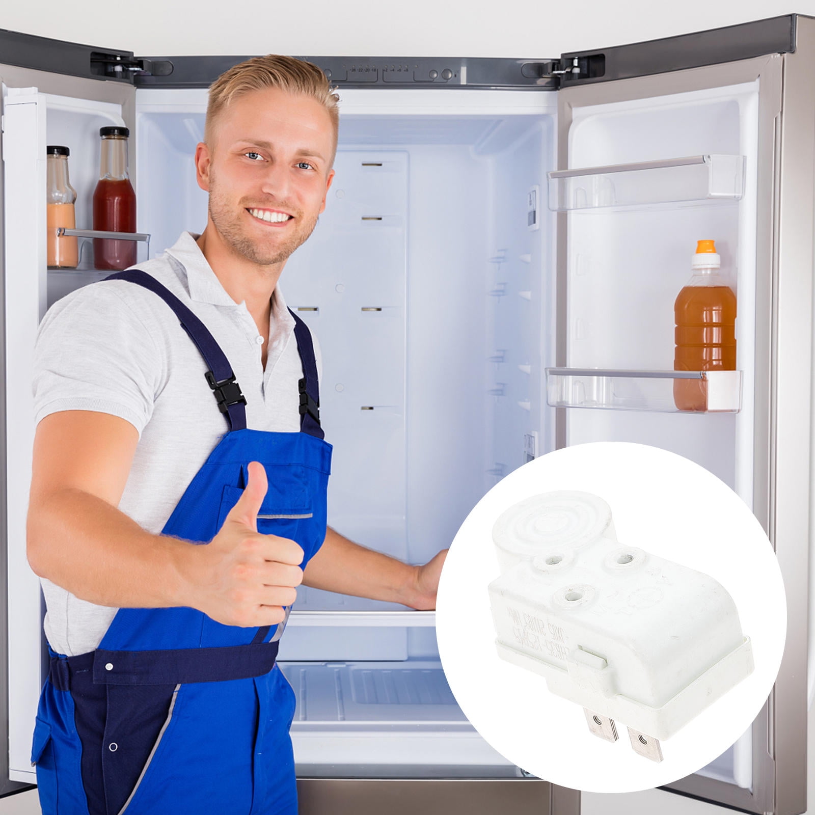 HEMOTON Freezer Overload Protector Freezers Compressor Thermal Relay ...