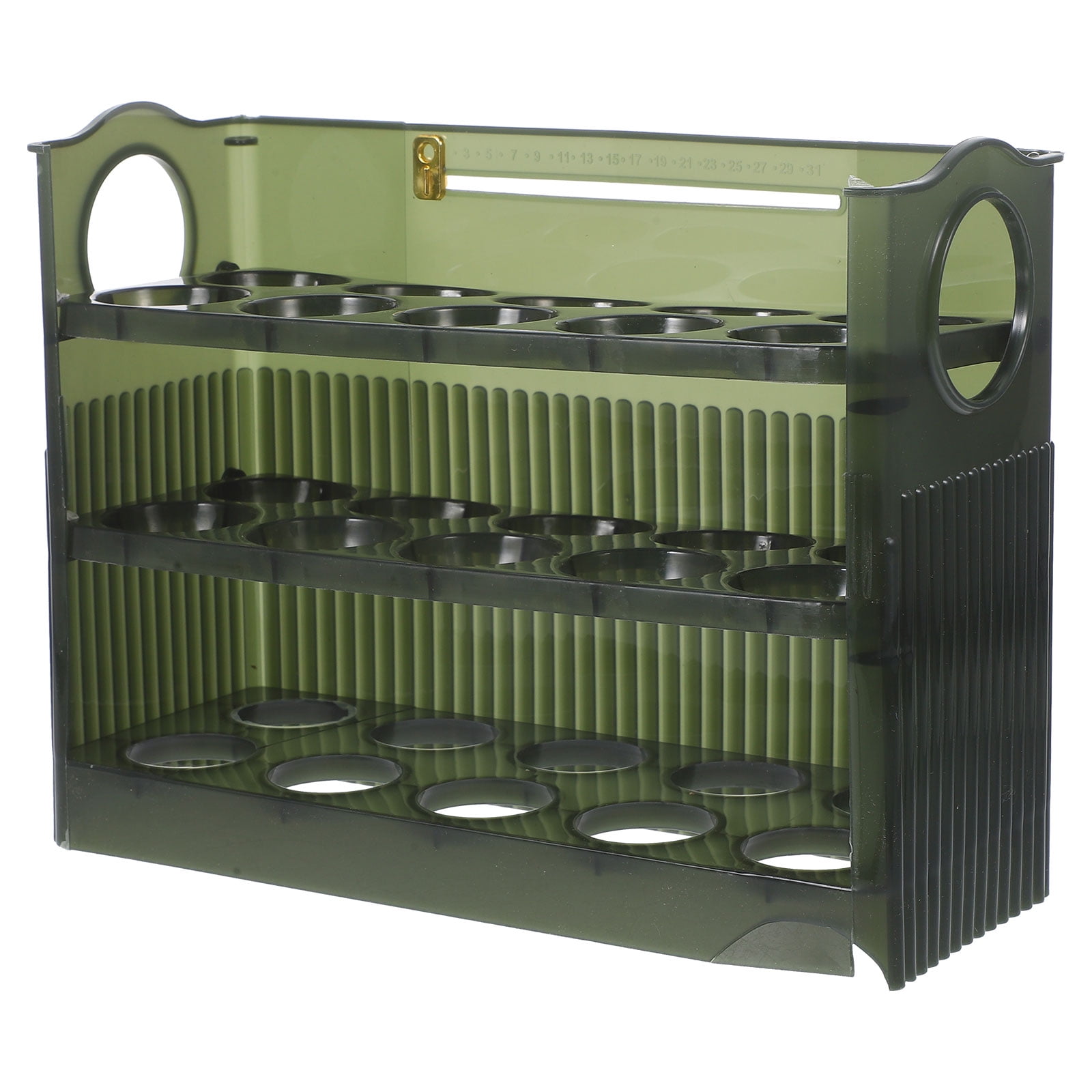 HEMOTON Fridge Egg Storage Holder Refrigerator Chicken Egg Rack 3-layer ...