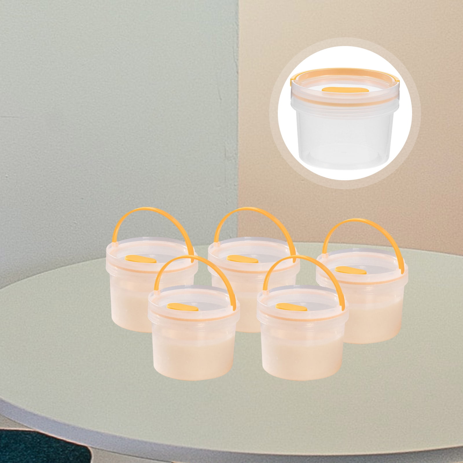 HEMOTON 奶杯 鲜盒 Fruit Storage Container Insulated Cup Ice Cream ...