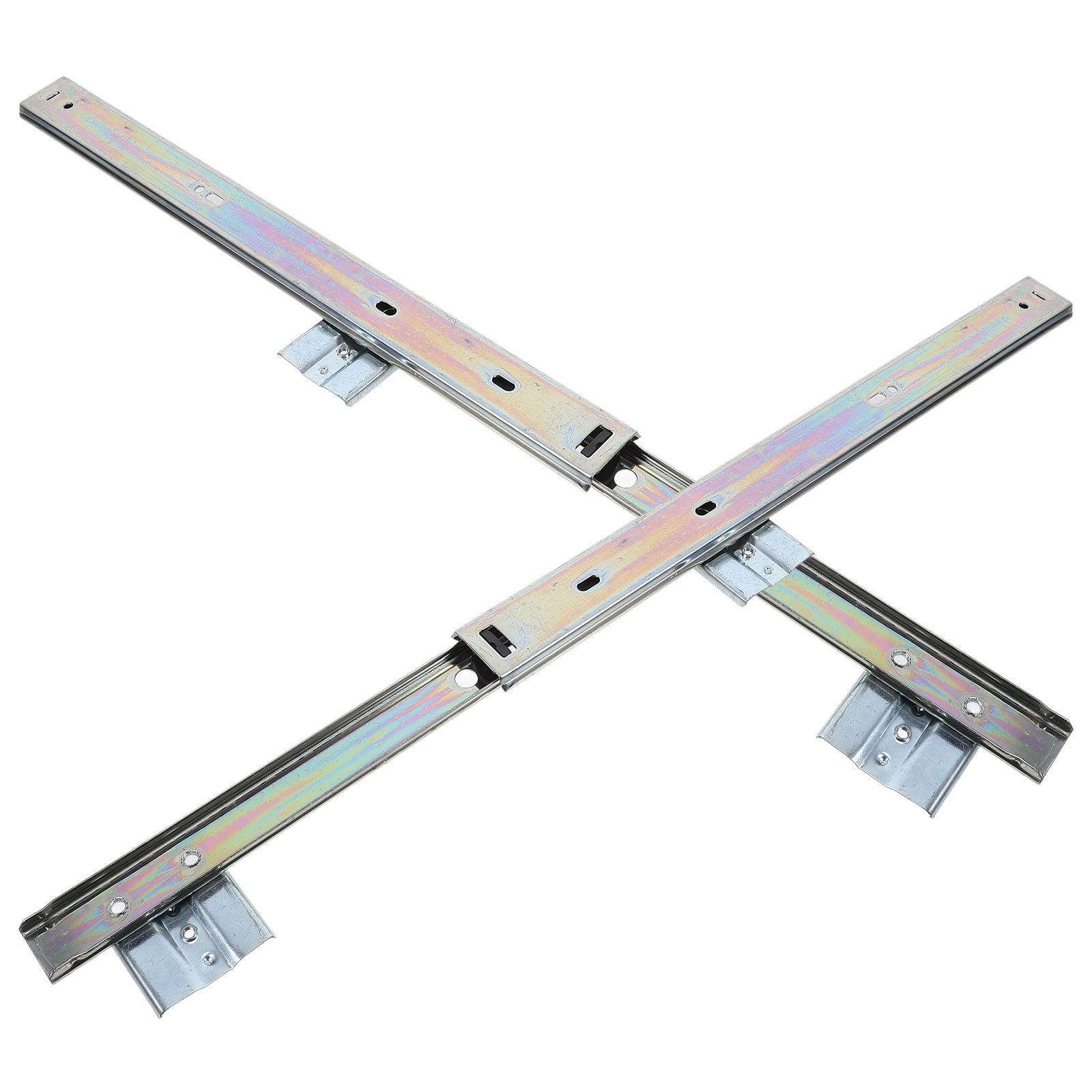 HEMOTON Full Extension Keyboard Drawer Slides with Removable Glides ...