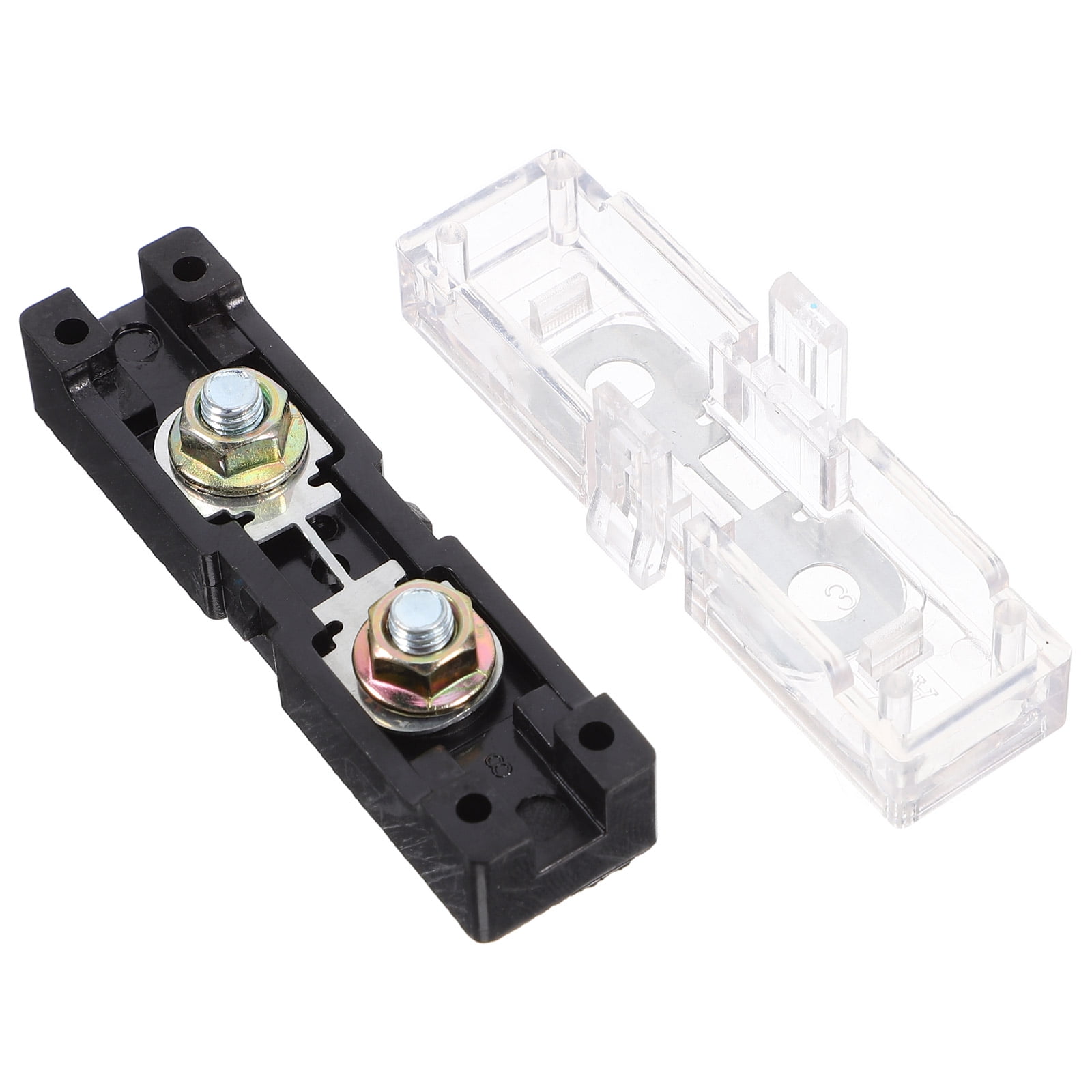 HEMOTON Automotive Fuse Block for Car Use Black Plastic and Iron ...