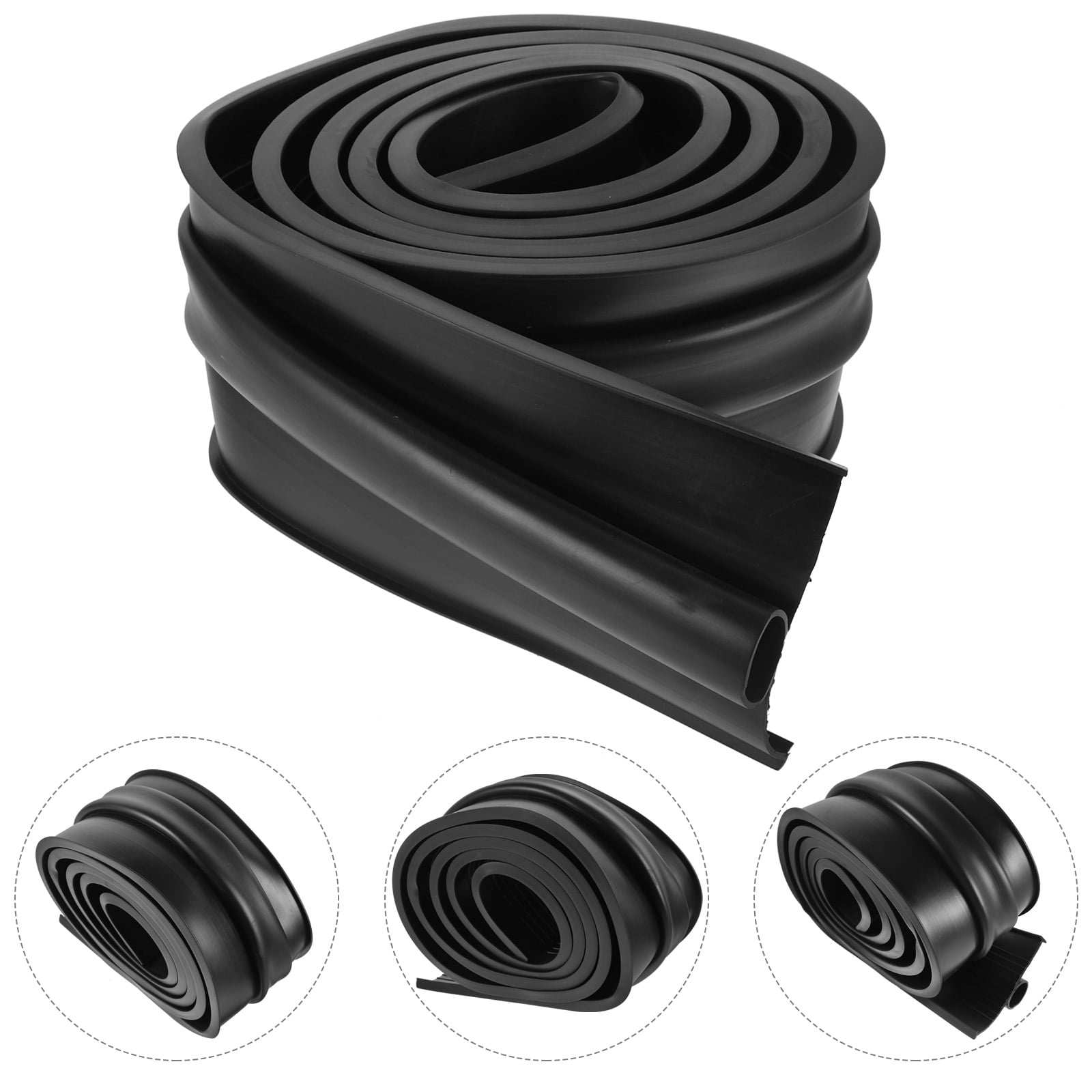 HEMOTON Garage Door Seal Bottom Rubber Weather Stripping Buffering Seal ...