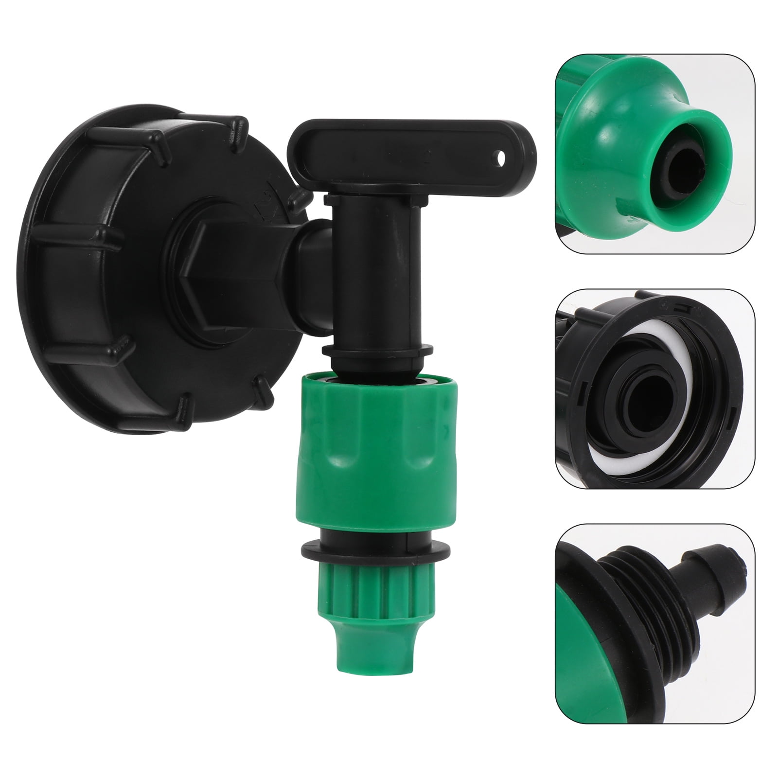 HEMOTON Garden Hose Connector Barrel Joint Fittings IBC Containers ...