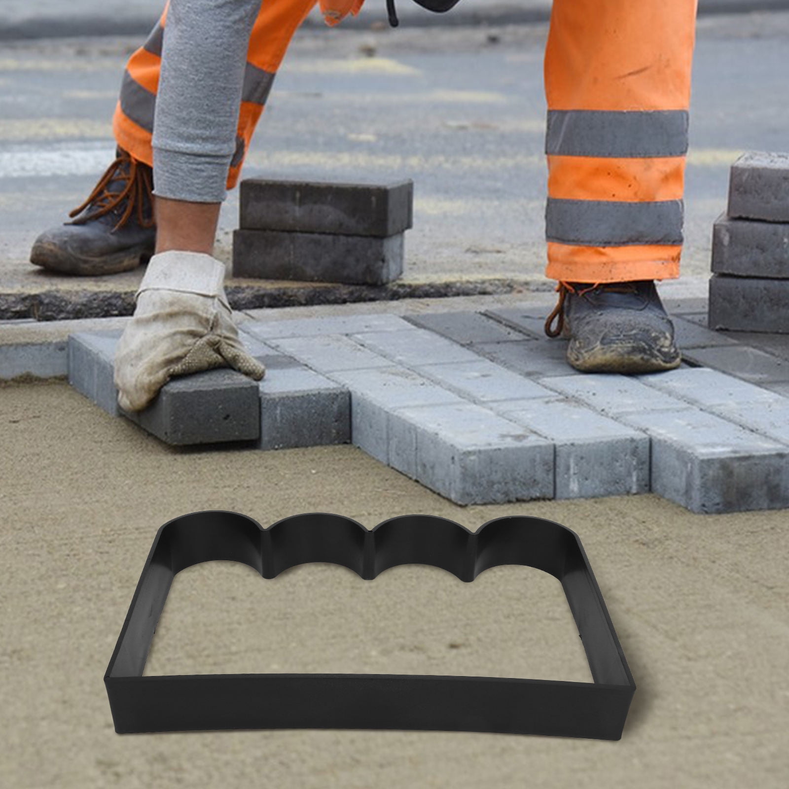 RENACLIPY Black PVC Garden Mold for Custom Pathways Patios Walkways ...