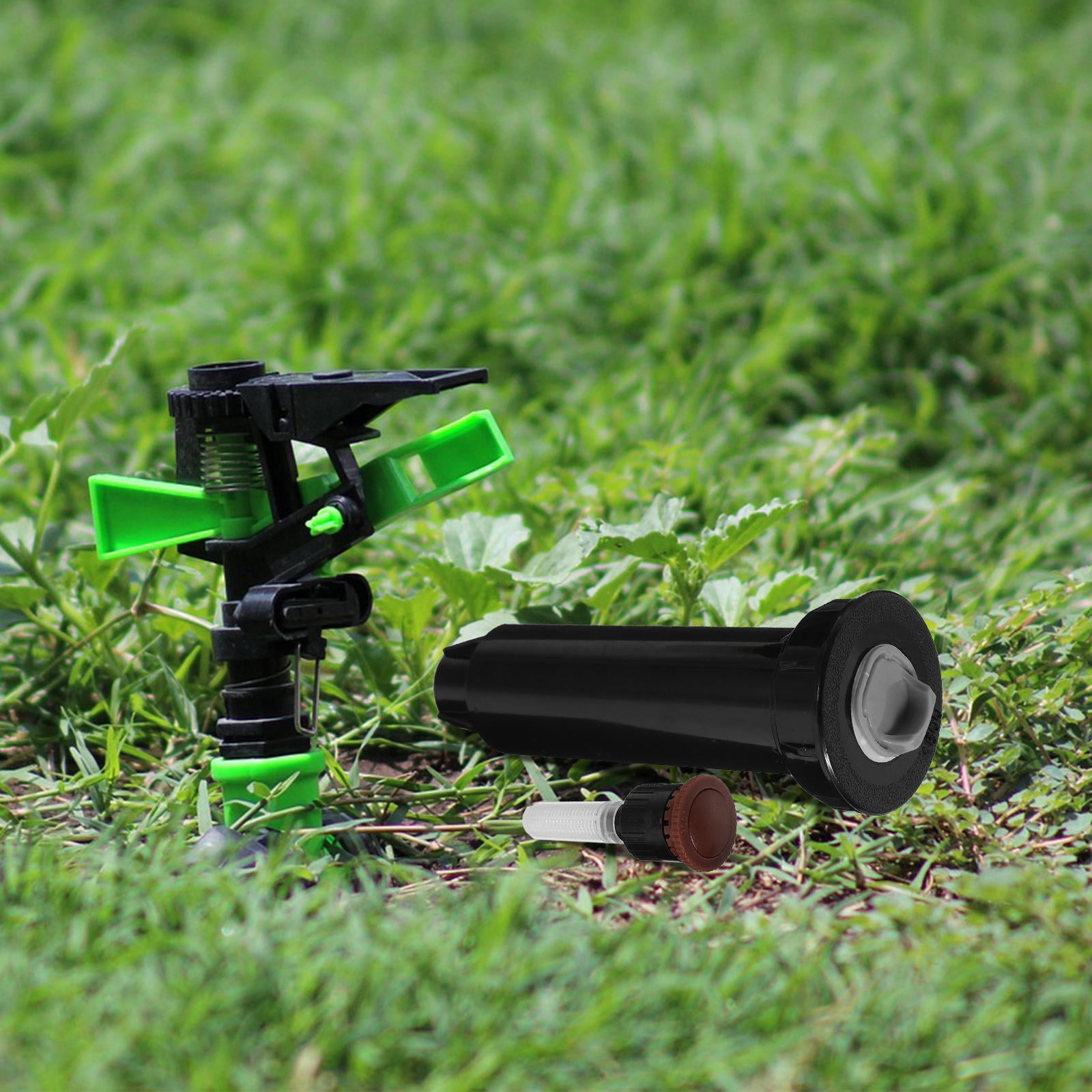 HEMOTON Garden Sprinkler Spike Professional Sprayer Stake Multi-use ...