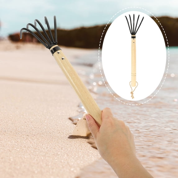 HEMOTON Gardening Tools Quick and Convenient Clam Digging Shell Rake ...