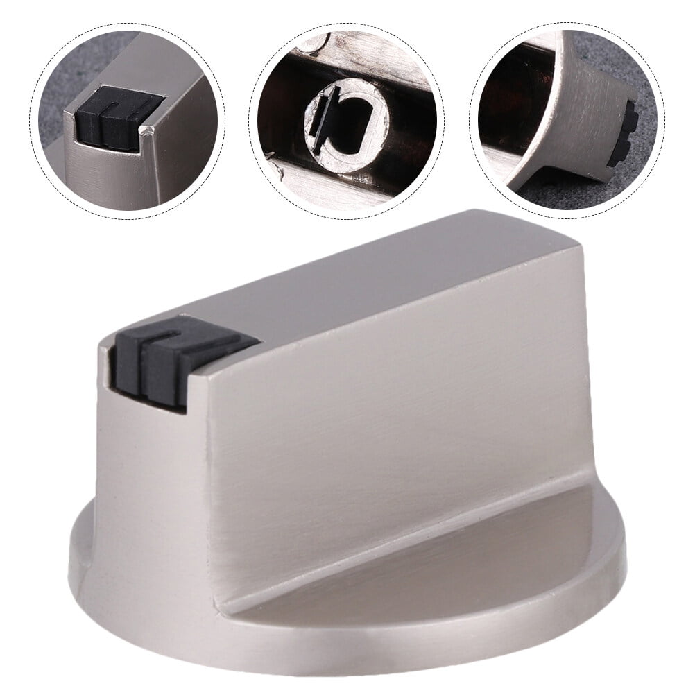 HEMOTON Gas Stove Knob Replacement with Metal Material Silver Color for ...