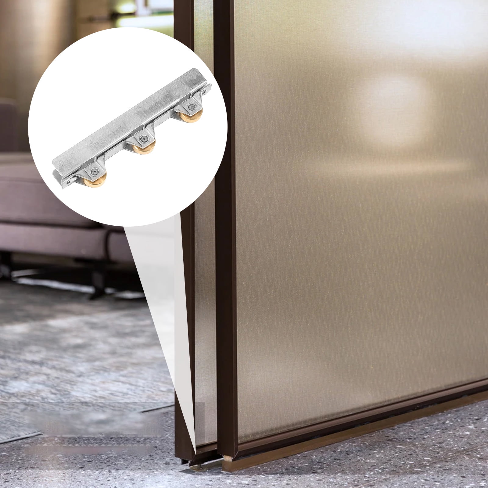 HEMOTON Glass Door Pulley Roller Window Wheel Guide Wheel for Hardware ...