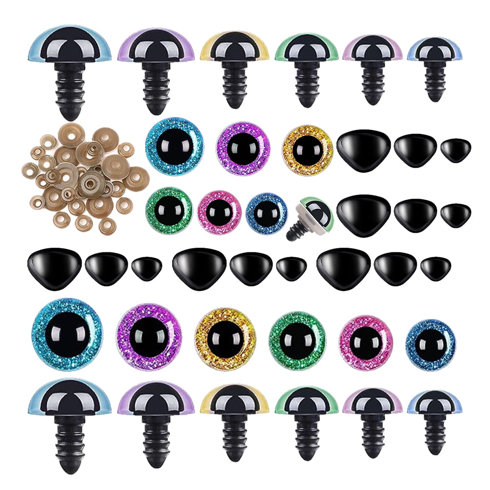 SOPOTUTU 1 Set Googly Eyes for Crafting in Assorted Color Plastic Easy ...