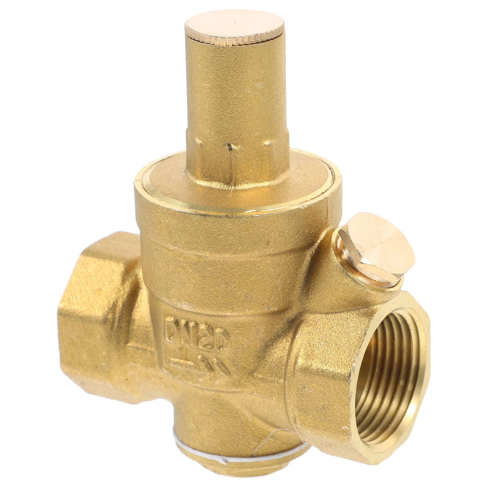 HEMOTON Golden Copper Pressure Regulator with Adjustable Water Pressure ...