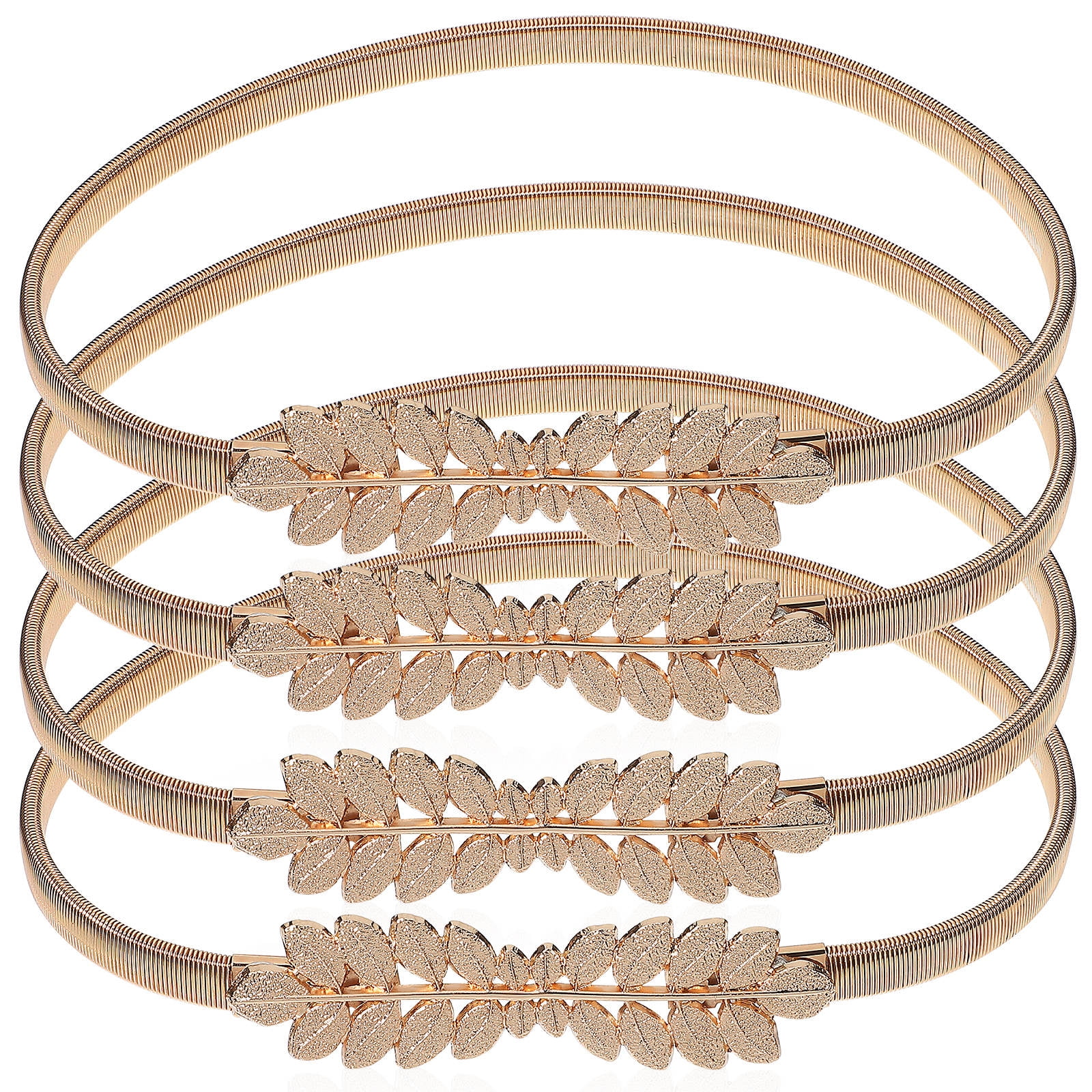 HEMOTON Golden Leaf Curtain Holdbacks with Spring Mechanism for Drapes ...