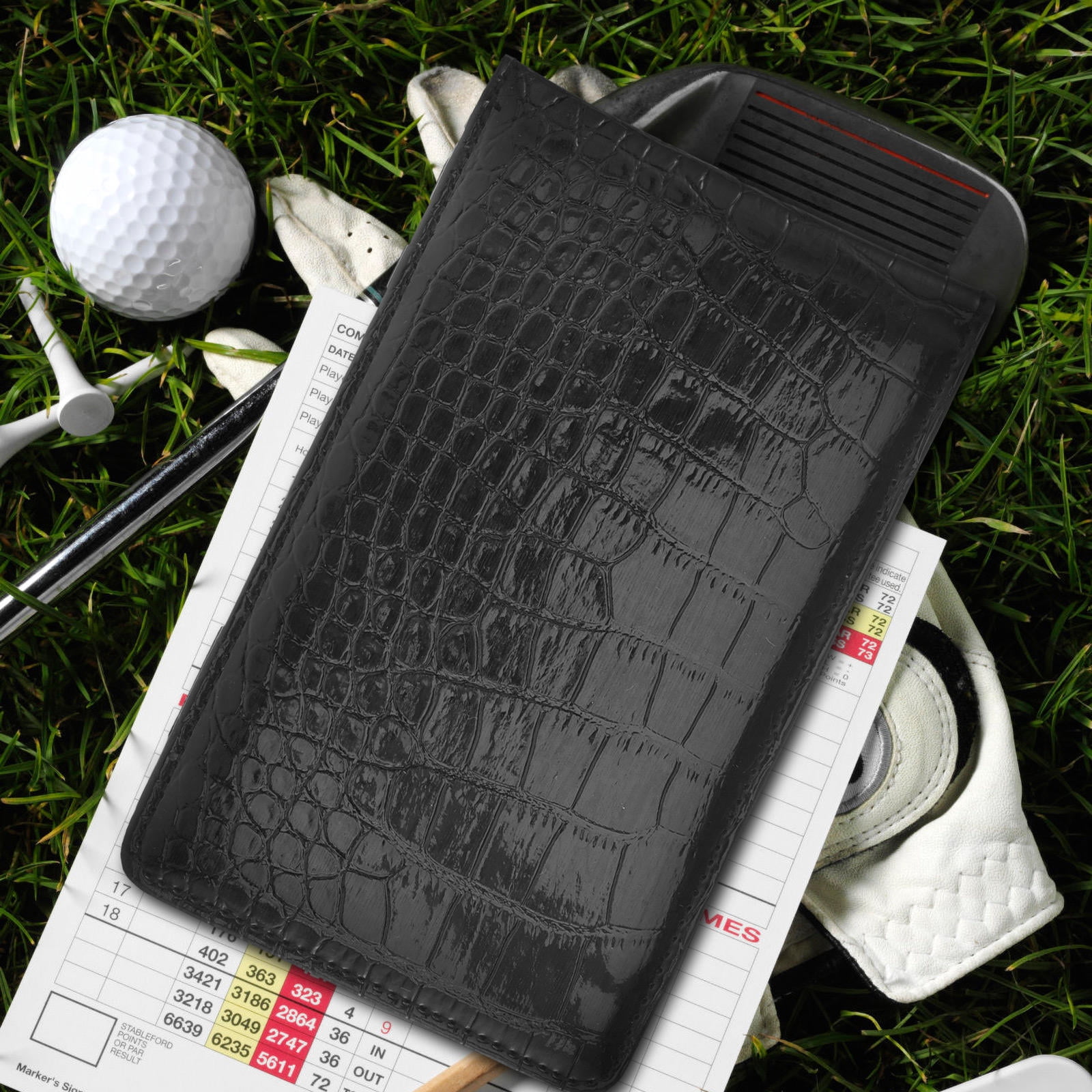 HEMOTON Golf Score Card Holder Book Scorecard Keeper Case - Walmart.com