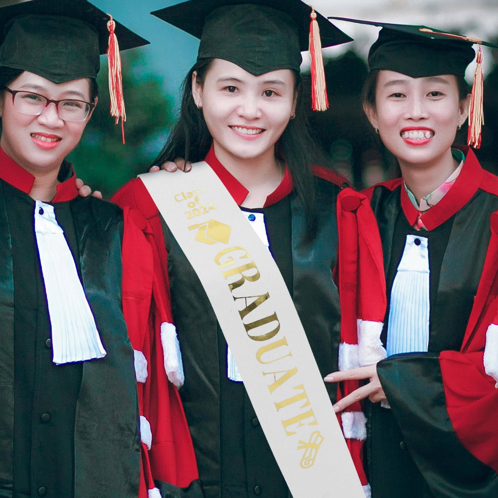 HEMOTON Graduated Sash for Congrats Graduates Sash Graduation Sash ...