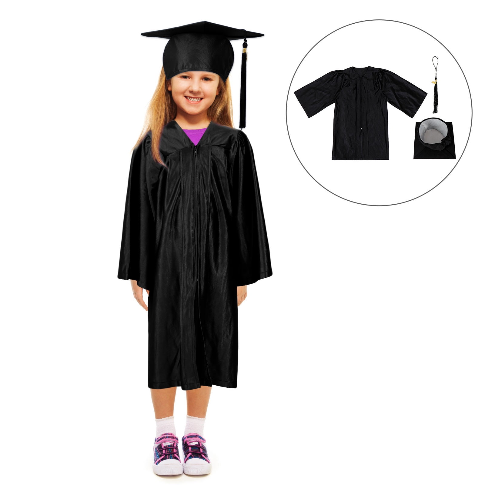HEMOTON Graduation Gown Kids Robe Outfits Clothes for Pupils Child ...